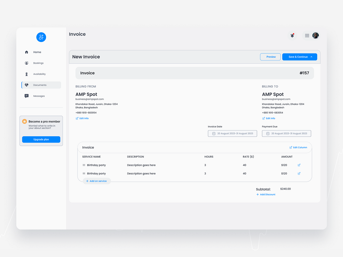 Invoice | Invoice page Design | Payment Page by MD Rakib Shekh on Dribbble