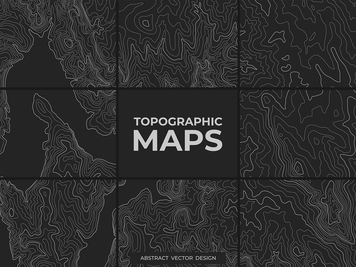 Topographic designs, themes, templates and downloadable graphic ...