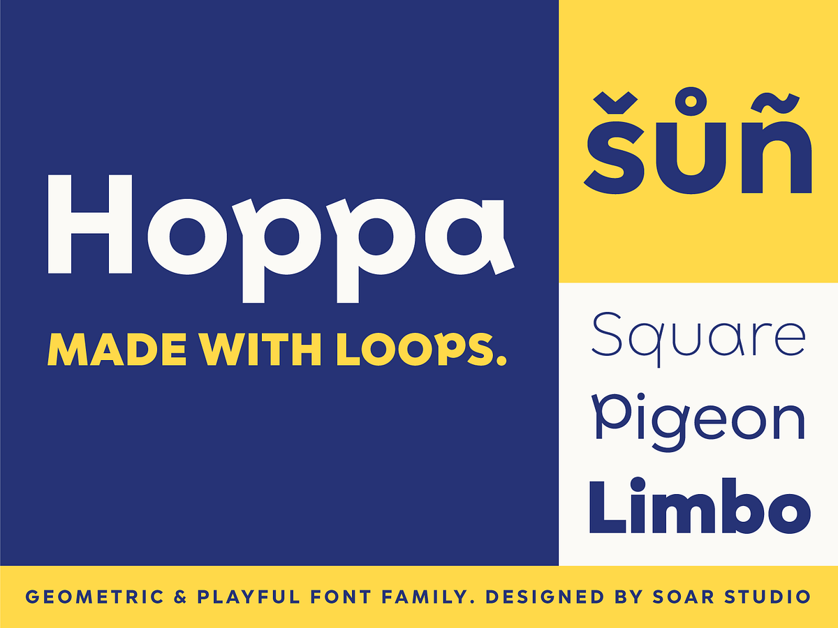 Hoppa typeface by Piotr Ciesielski on Dribbble