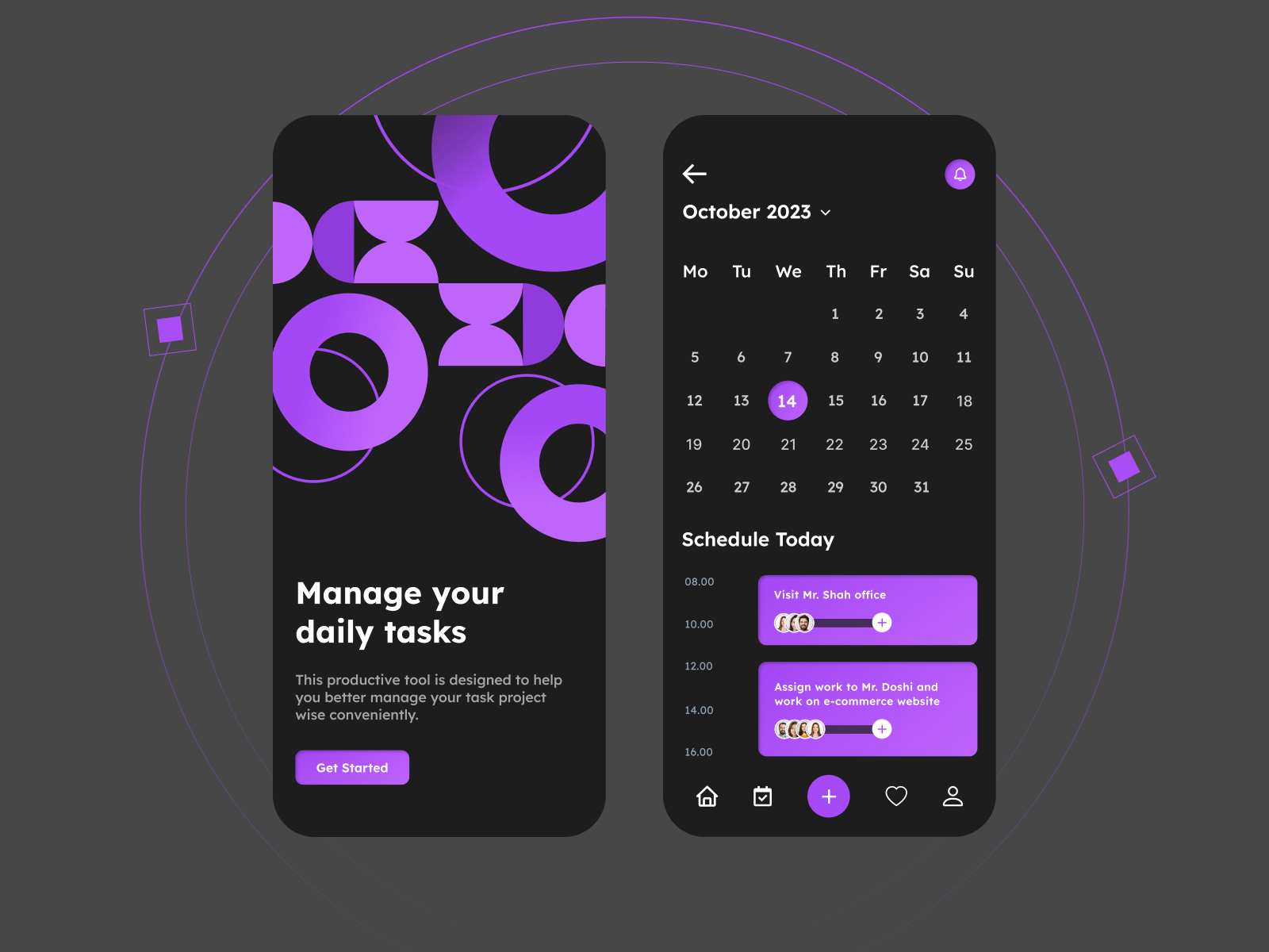 Task Management App UI Design by Drashti Gandhi on Dribbble