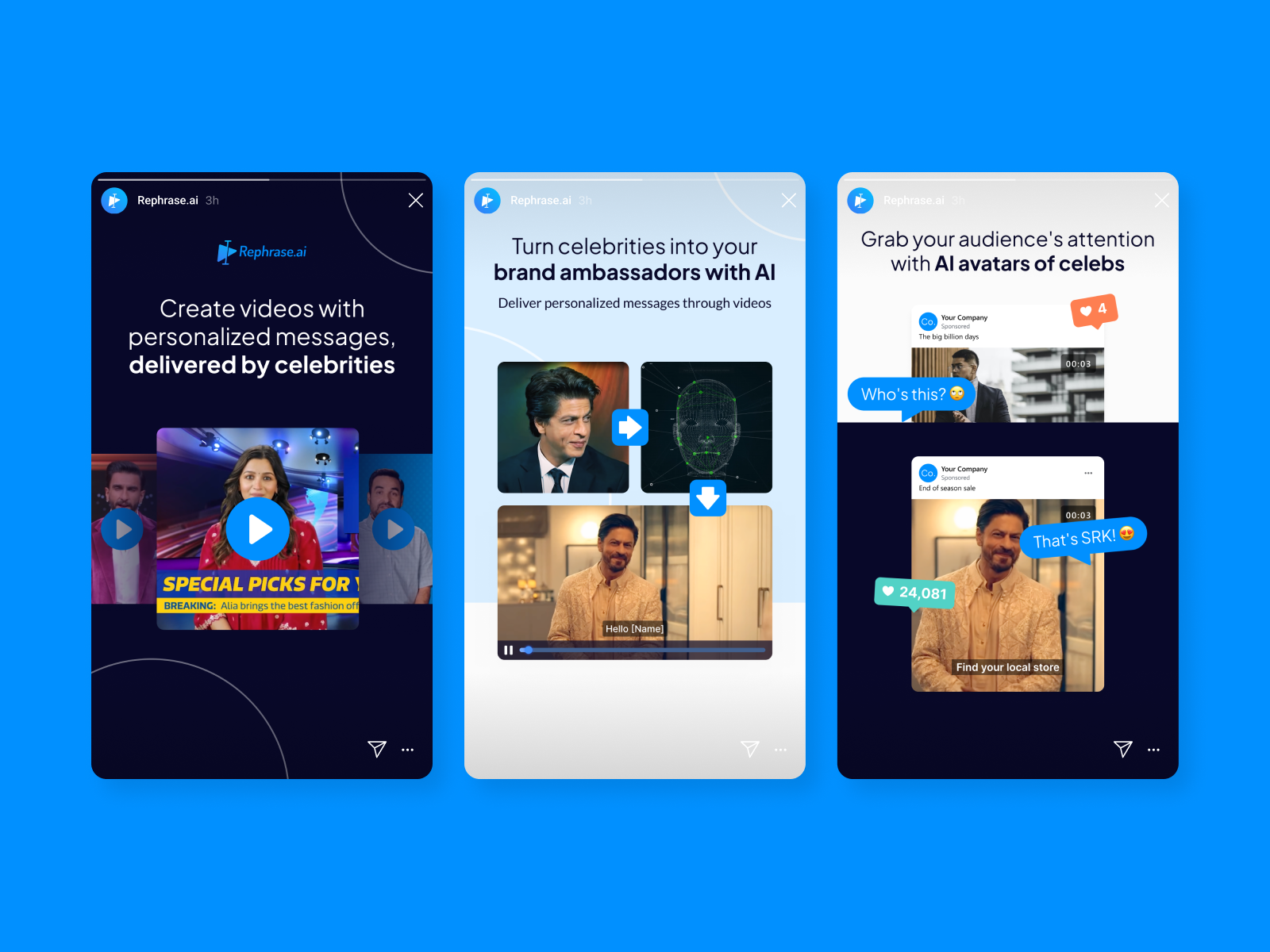 Rephrase.ai - IG Story Ads by López del Cerro for Hey Digital on Dribbble