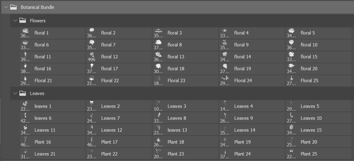 The Garden Party PS/CSP Stamp Brushes by Farzana Islam on Dribbble
