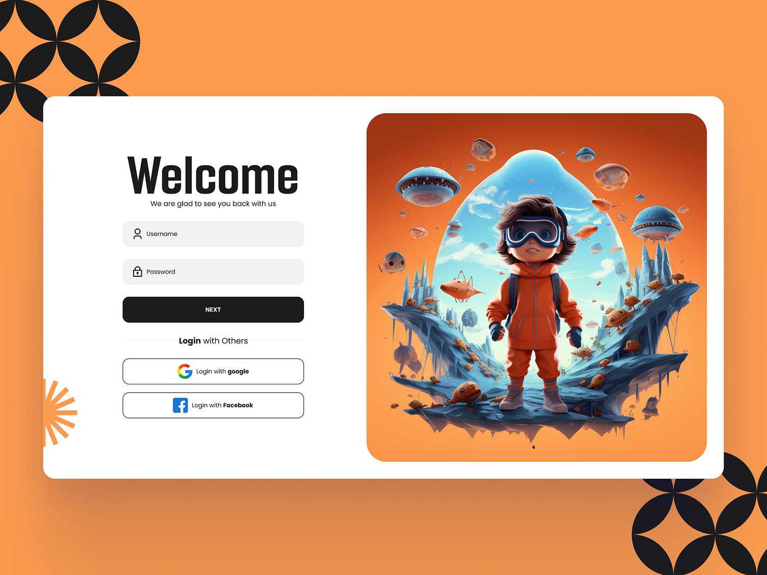 Minimal Login Page UI Design by thisuix on Dribbble