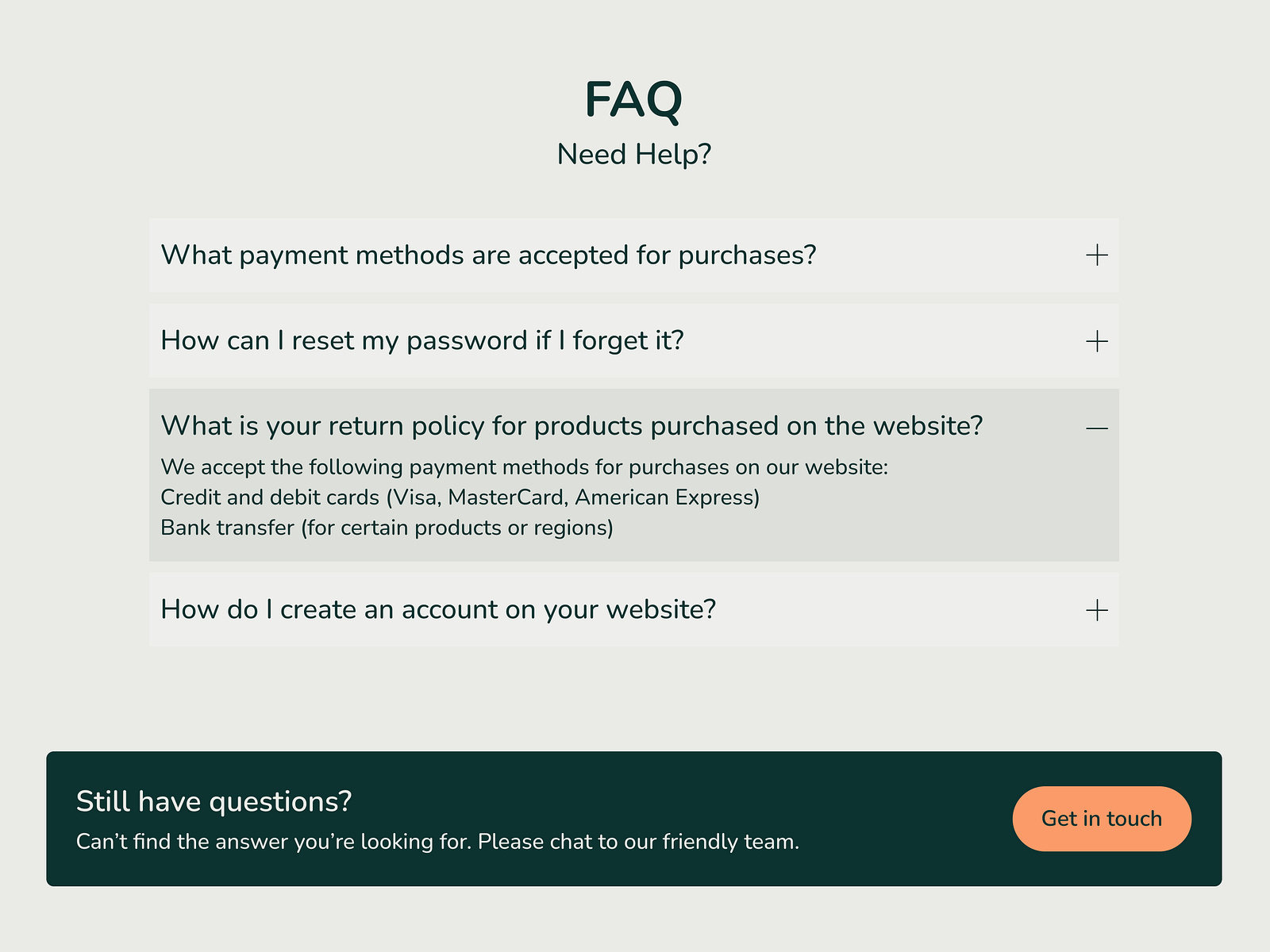 FAQ by Merve Senver Ayrılık on Dribbble