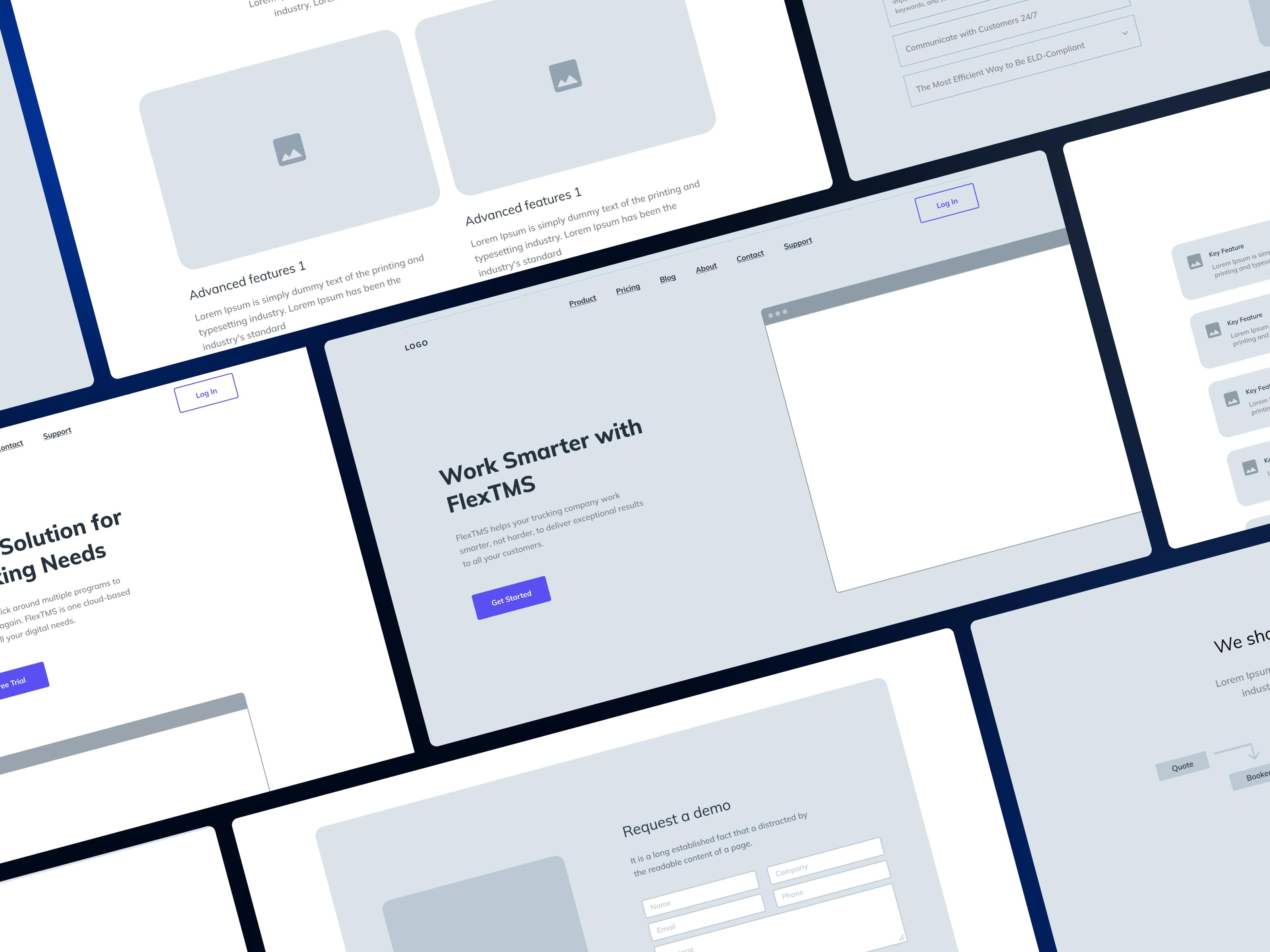 Truck Management System TMS Website Animation - Clean & Minimal by ...