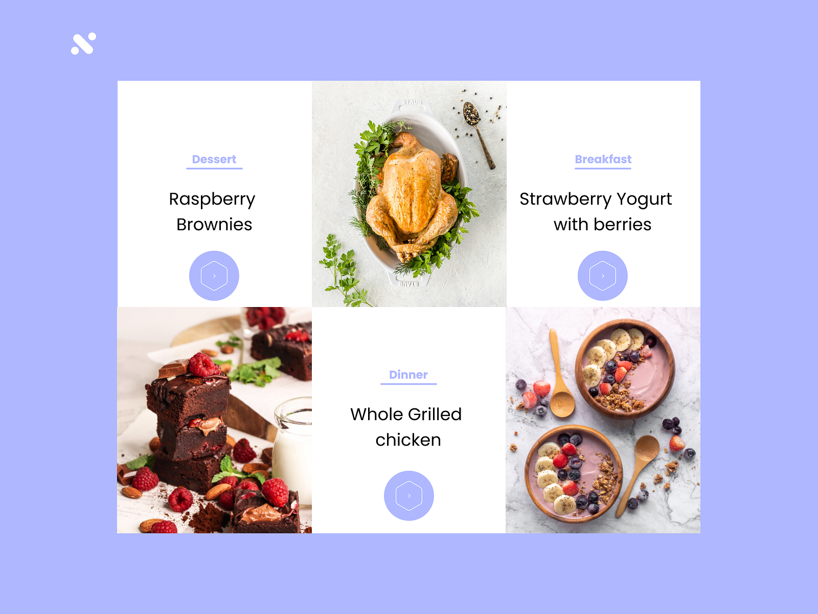 Recipe list by Carlos Pessane on Dribbble