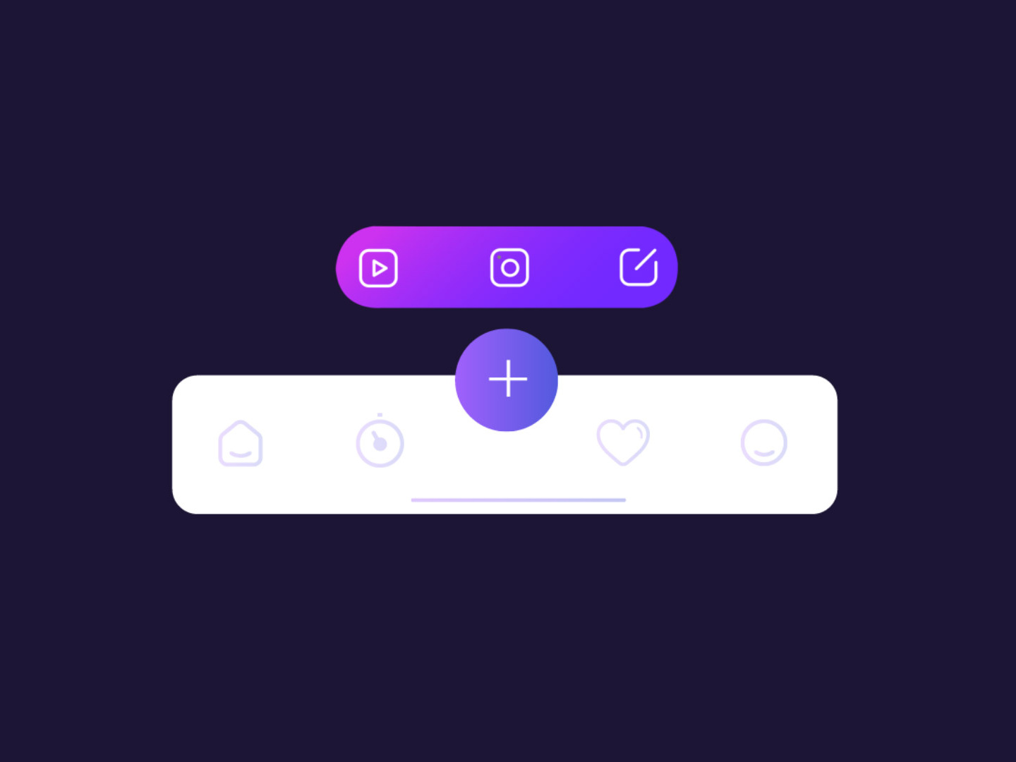 Tab Bar animation #2 by PixelToons on Dribbble
