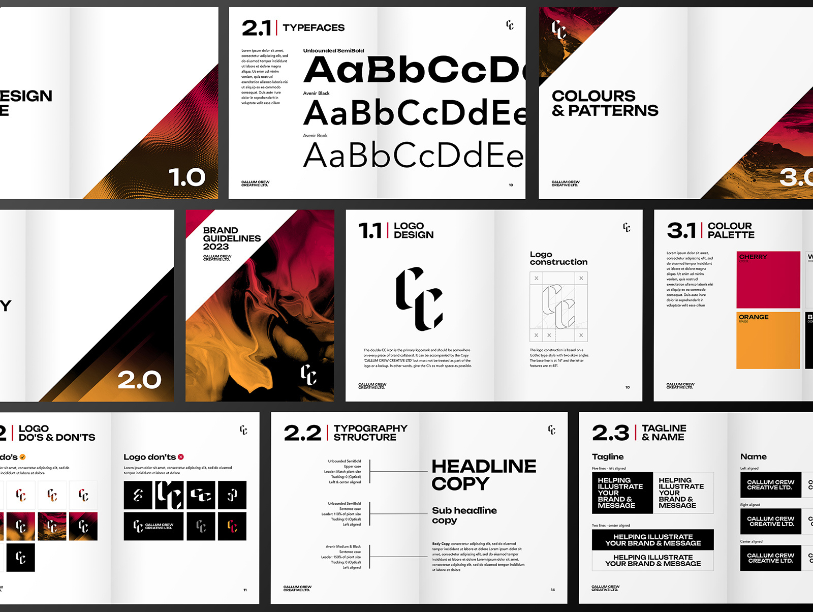 CCC New Brand Guidelines by Callum Crew Creative on Dribbble