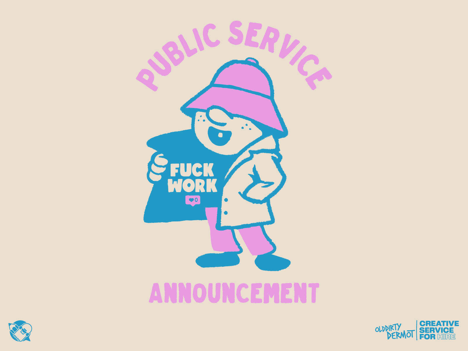 Work mascot by Dermot Reddan on Dribbble