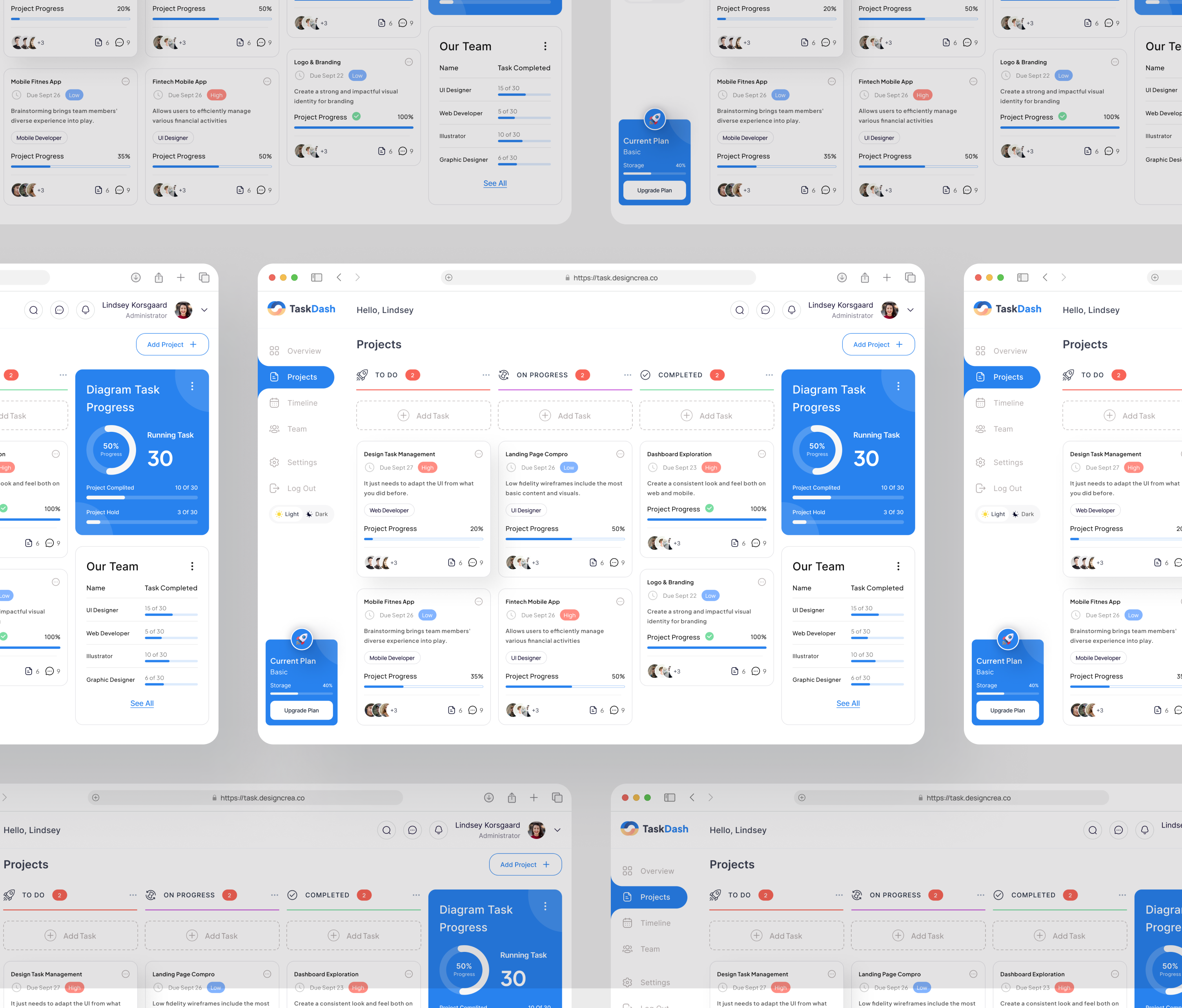 Task Management Dashboard by Virgiawan Listanto for Designcrea Studio ...