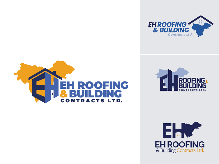 Roofing Company Branding By Weboxyzen On Dribbble