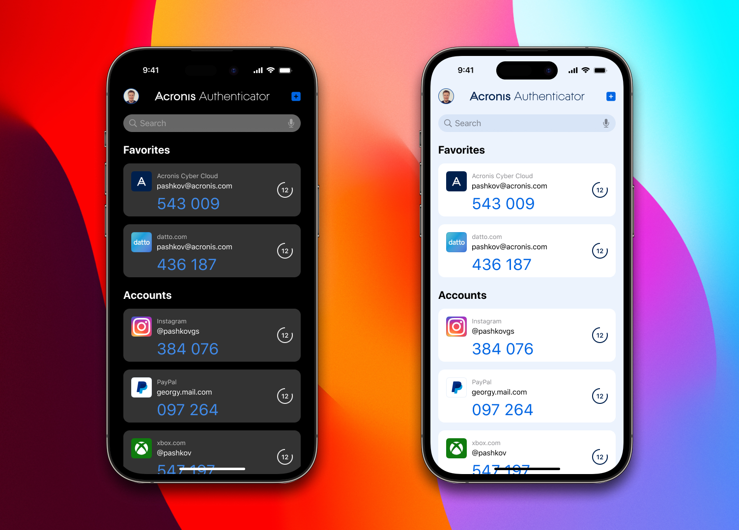 Authenticator App by Georgy Pashkov on Dribbble