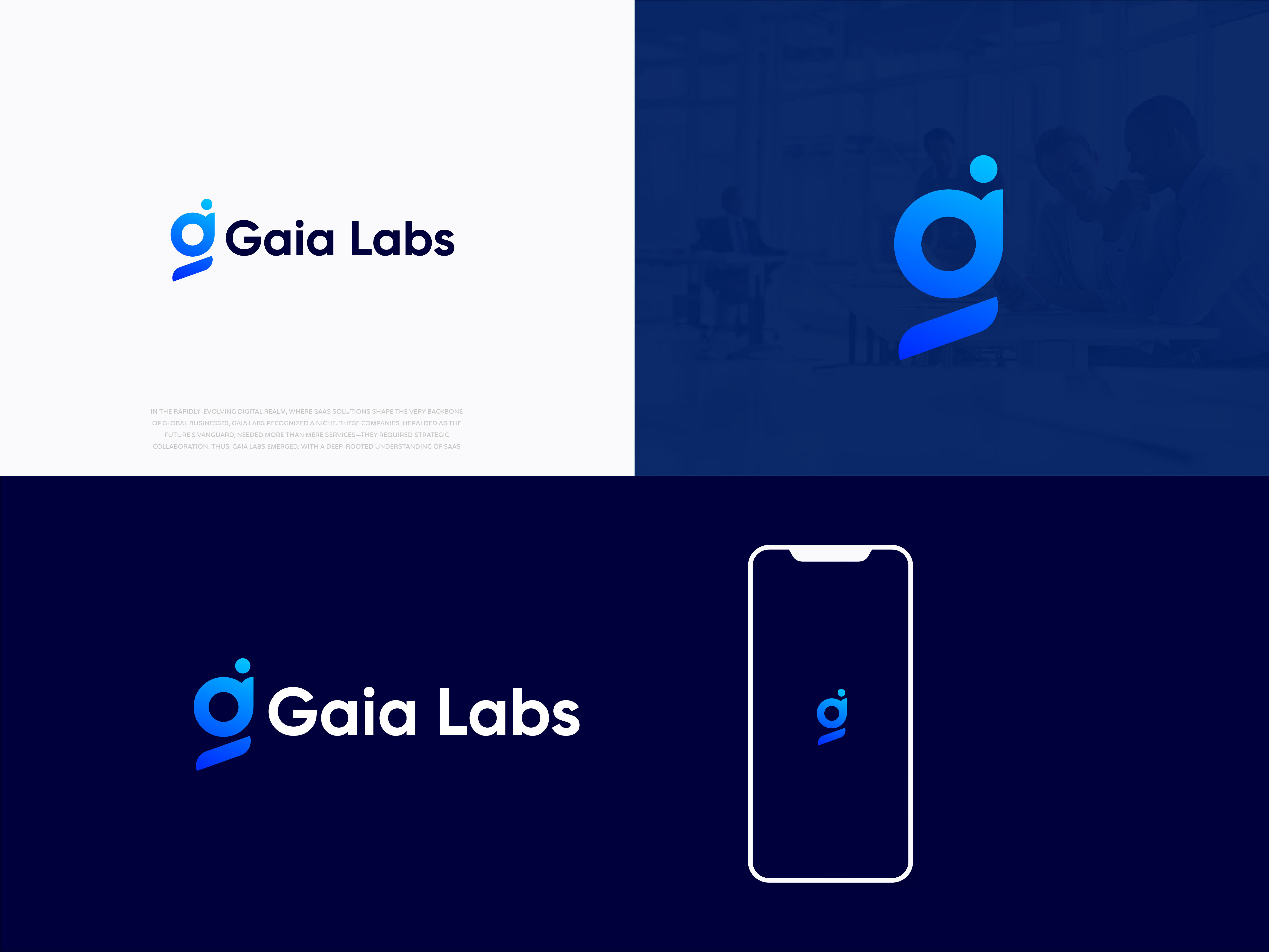 Gaia Labs Logo Design | Modern Tech Logo by Bayzid™ on Dribbble