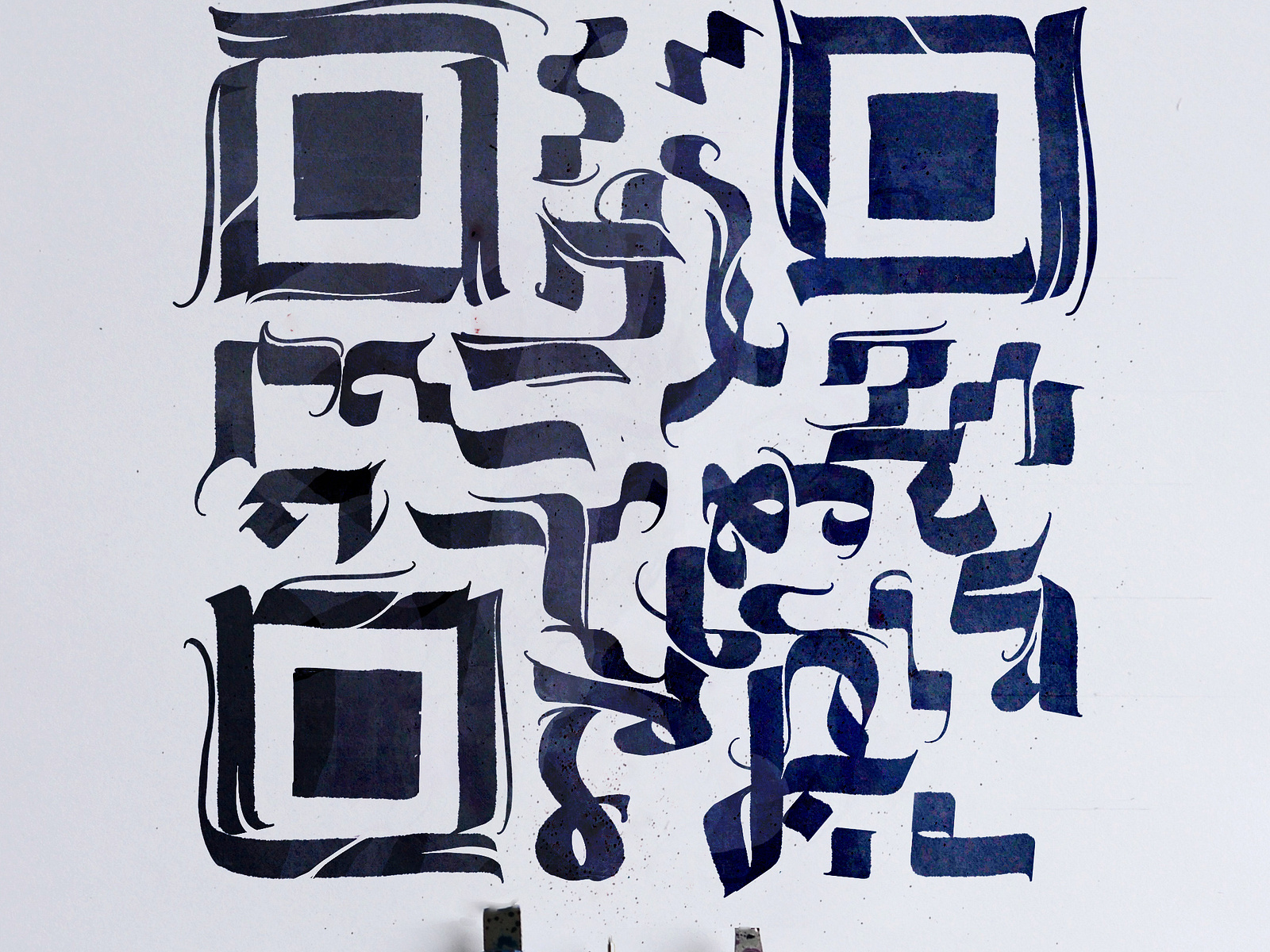 Hand Drawn QR code by Yevhen Berd on Dribbble
