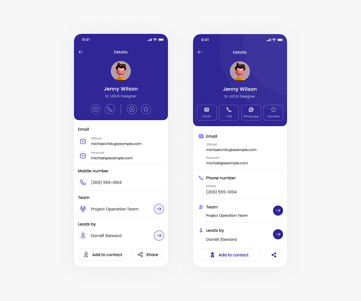 Profile details screen UI design by Jahidul Anik on Dribbble