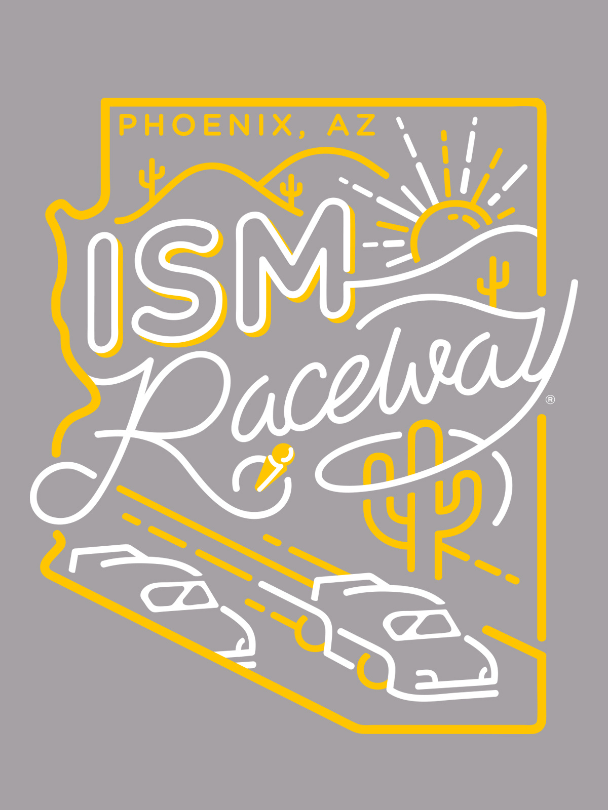 ISM Raceway State Illustration by Stephen Gurthet on Dribbble