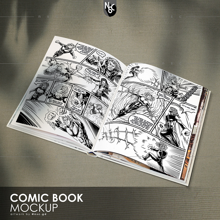 Comic Line Art commission Done by NSC.gd on Dribbble