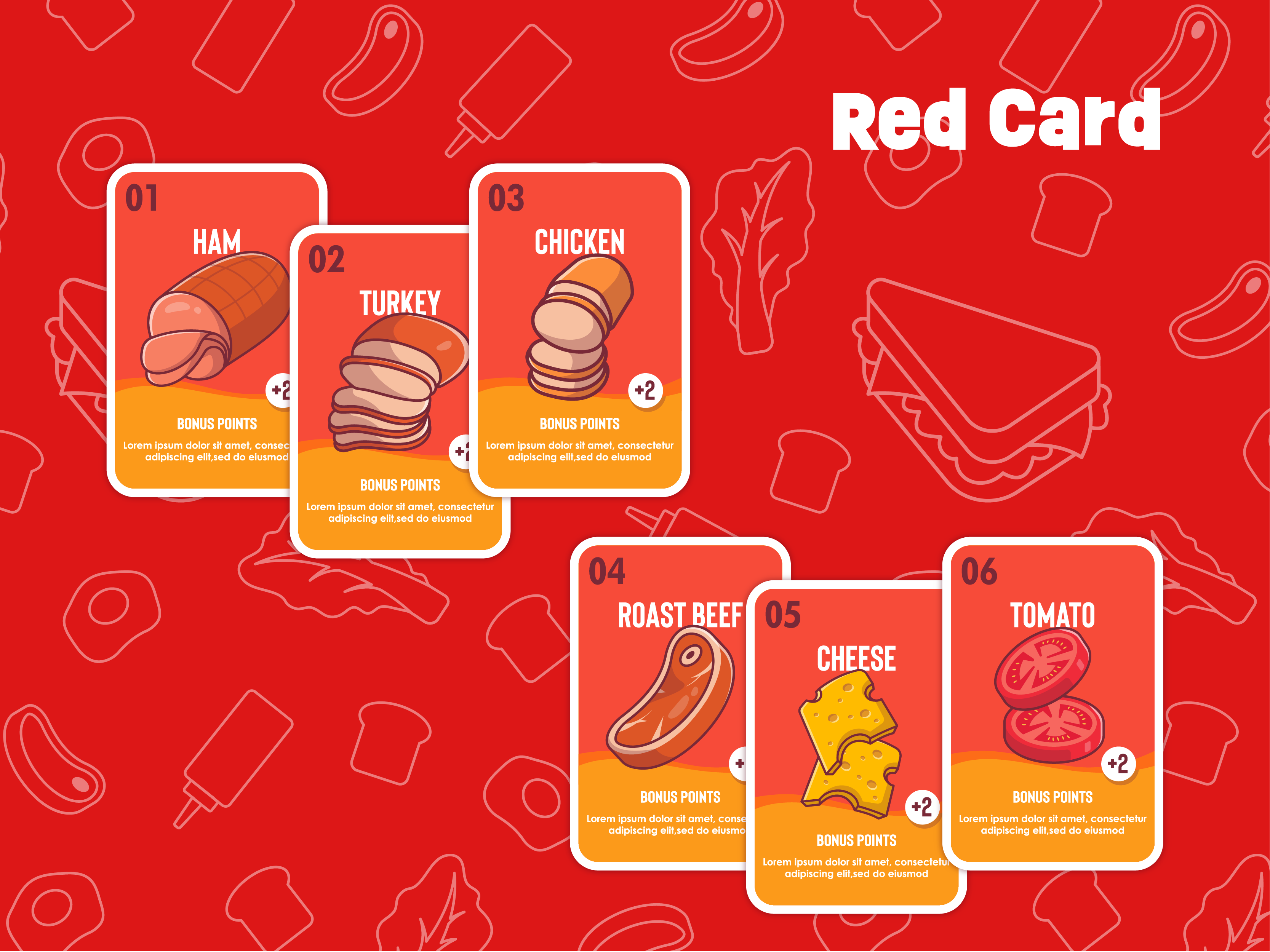 #CatalystProject Sandwich Food Card Games🃏🥐🥑🥫 by catalyst on Dribbble