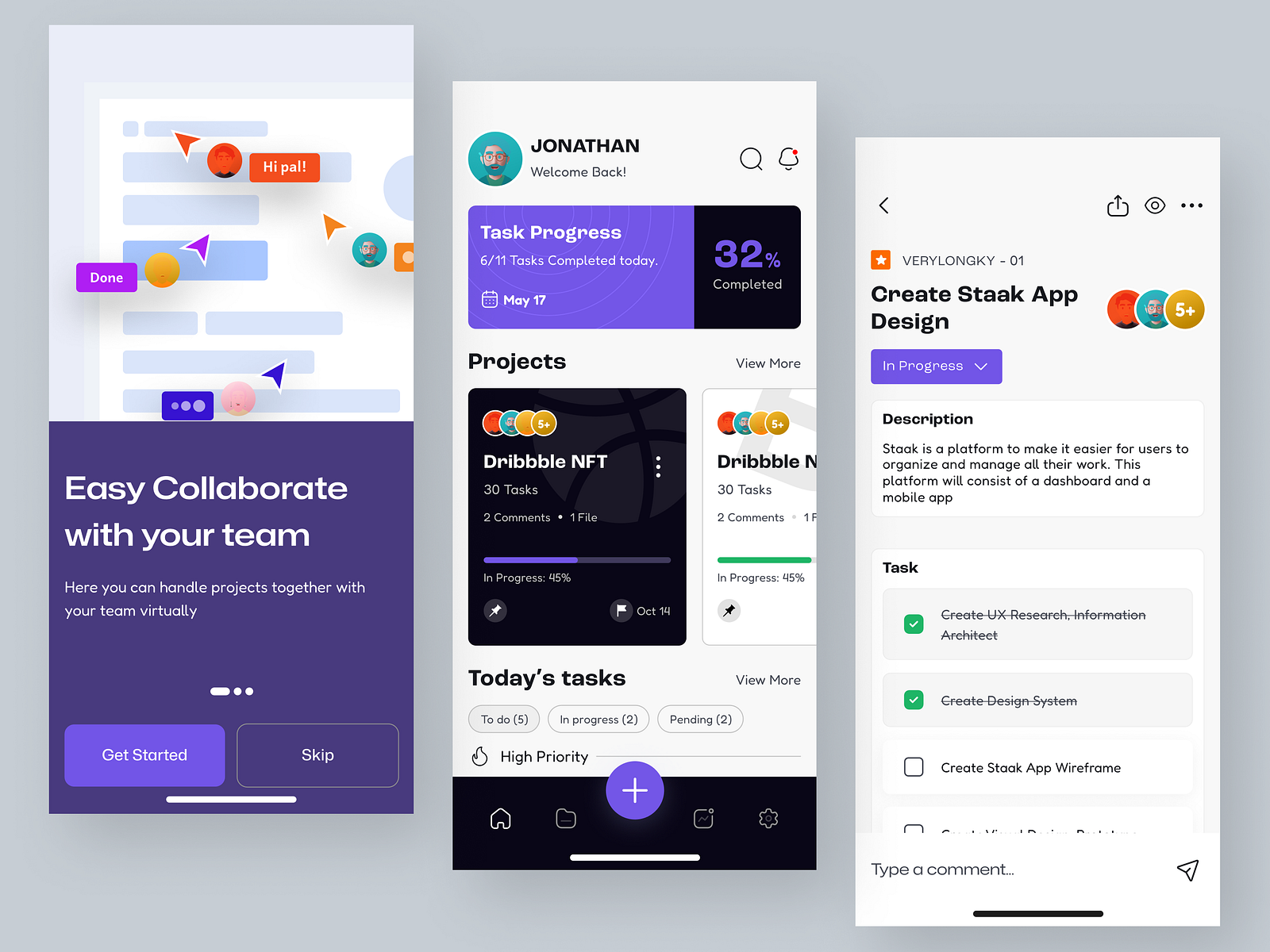 Task Management App by Satya Ranjan Swain on Dribbble