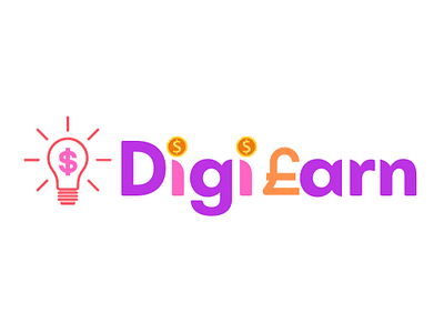 Logo for Digital Earning Platform by maya sachaniya on Dribbble