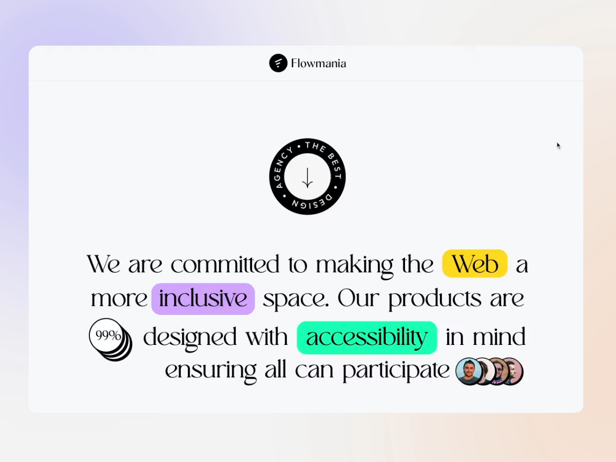 Text Hover Animation Using Webflow Interaction Agency Banner By Ridoy