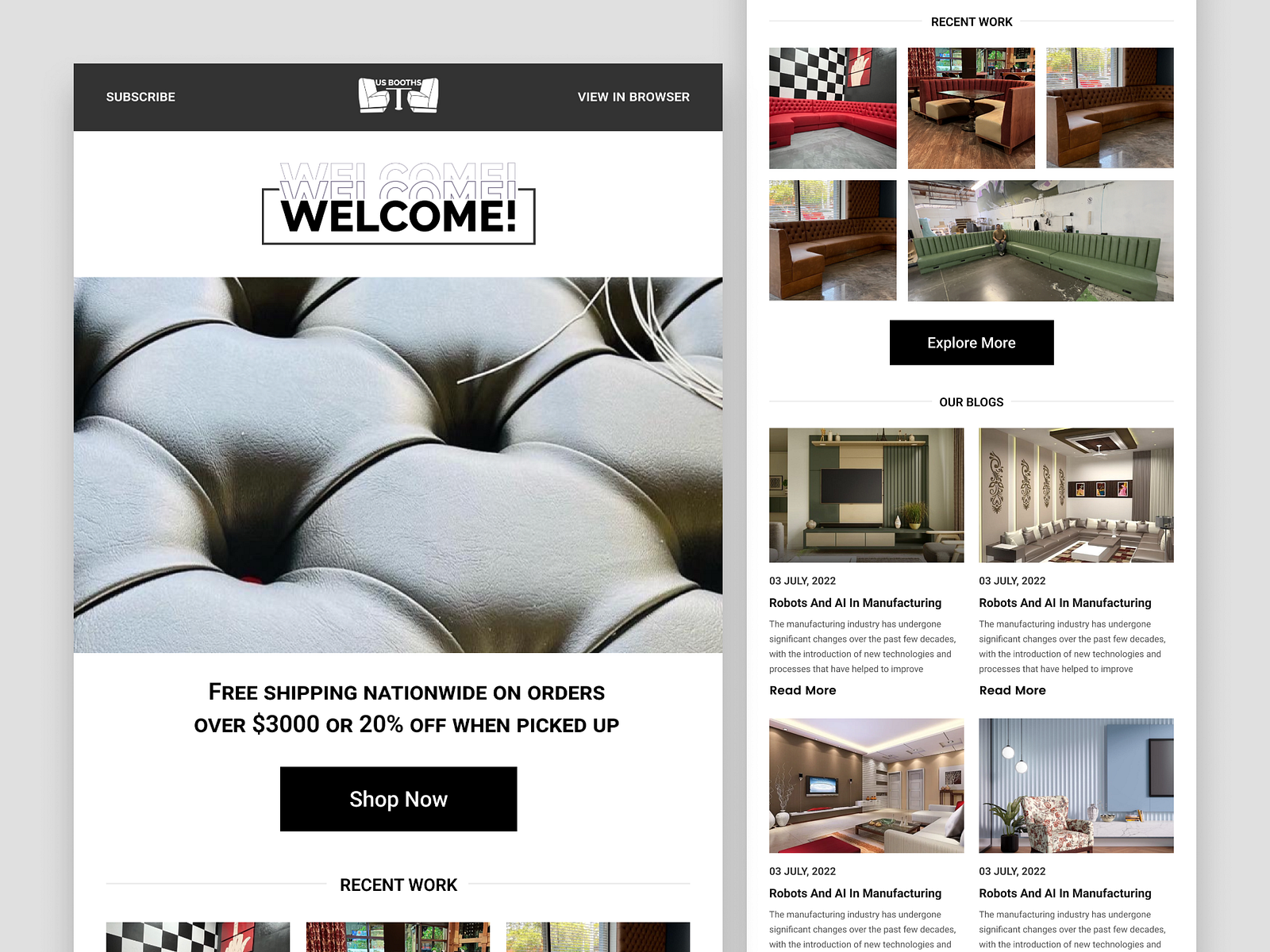 Home and Furniture Email Signature Design by Rizwan Ali on Dribbble