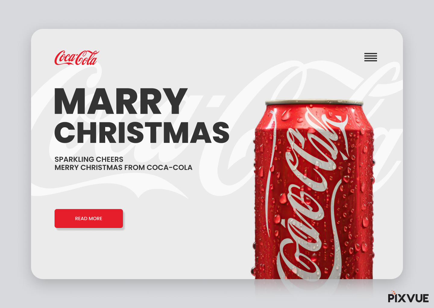 Coca Cola Website concept design by Pixvue on Dribbble