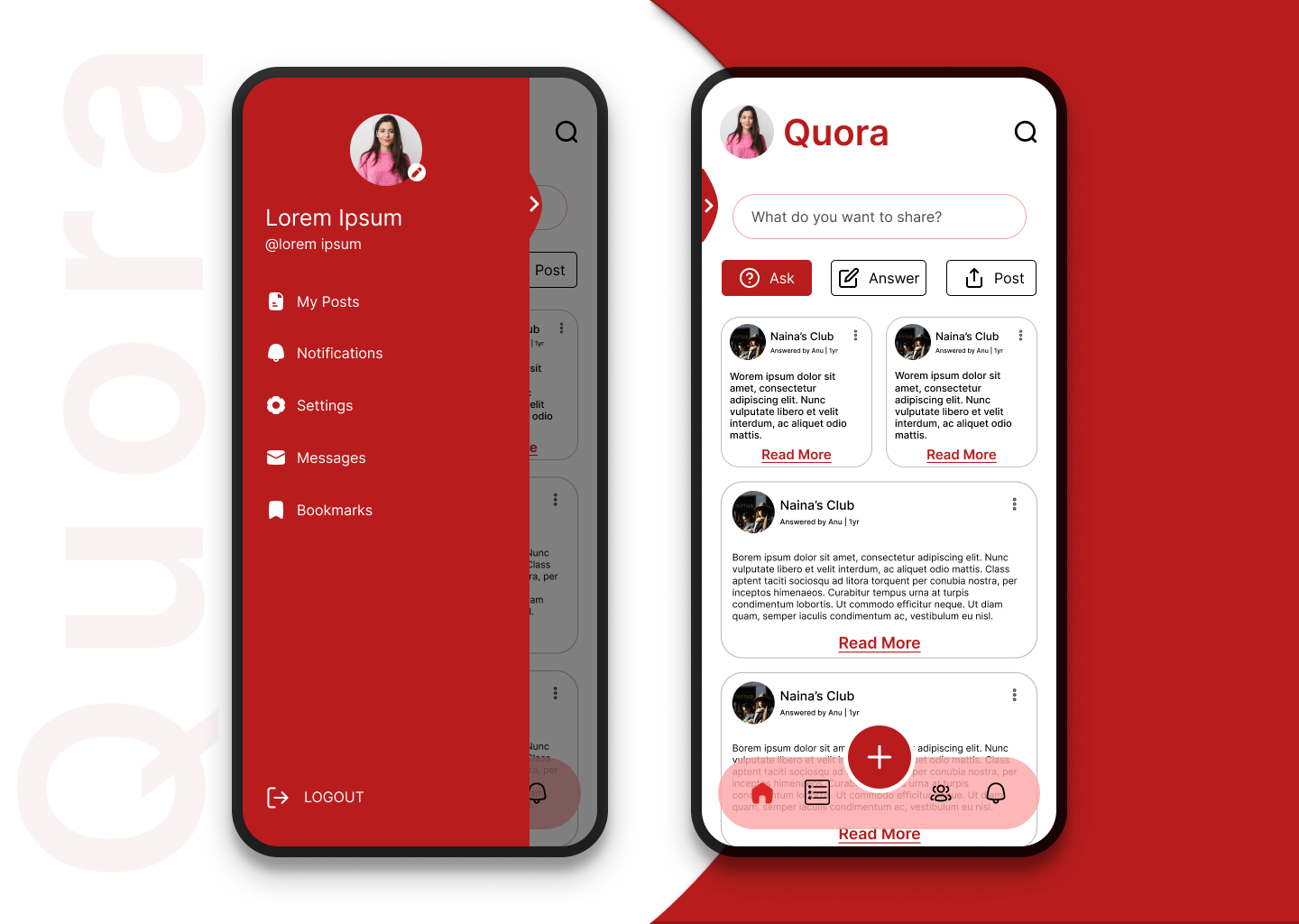 Redesigned Quora App by Ananya Garg on Dribbble