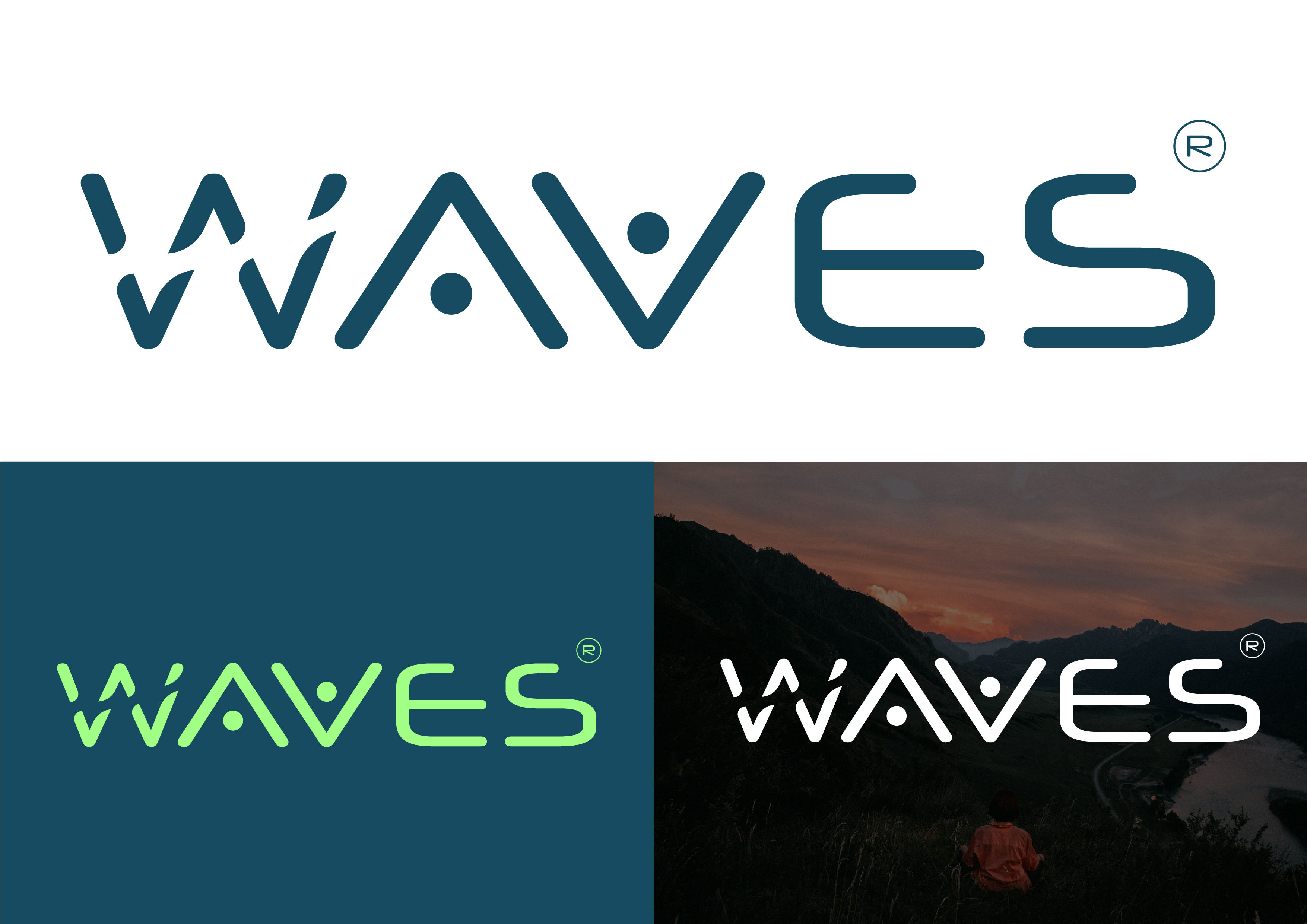 Waves : Brand Logo Design : : by Akhyar Bakth on Dribbble