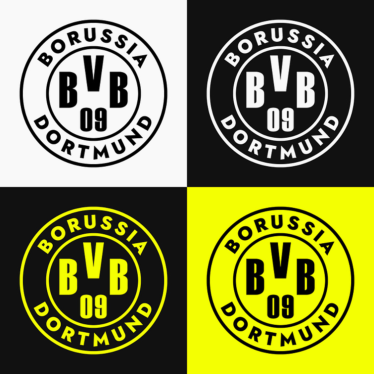 Borussia Dortmund Badge Redesign by Ben H on Dribbble