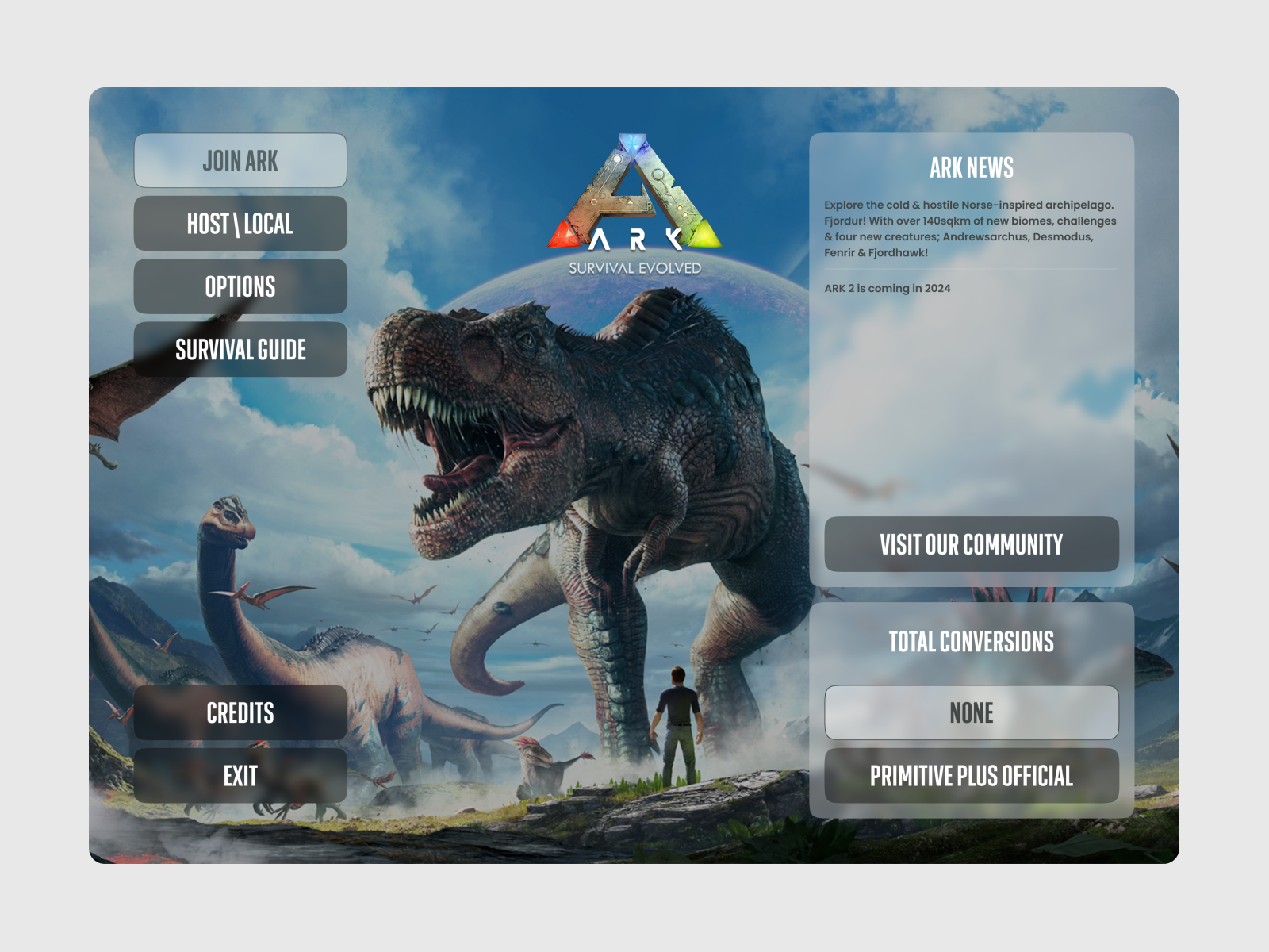 ARK: Survival Evolved UI Redesign by Pandorux Design Agency on Dribbble