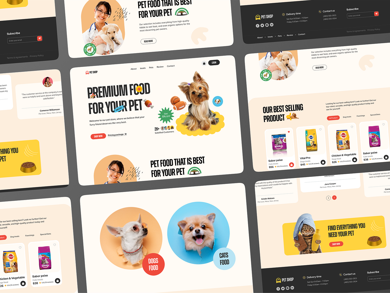 pet shop |ui ux design by omar ryad on Dribbble