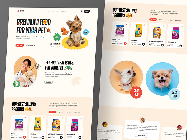 pet shop |ui ux design by omar ryad on Dribbble