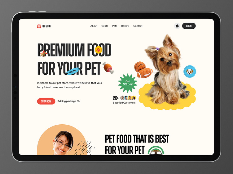 pet shop |ui ux design by omar ryad on Dribbble