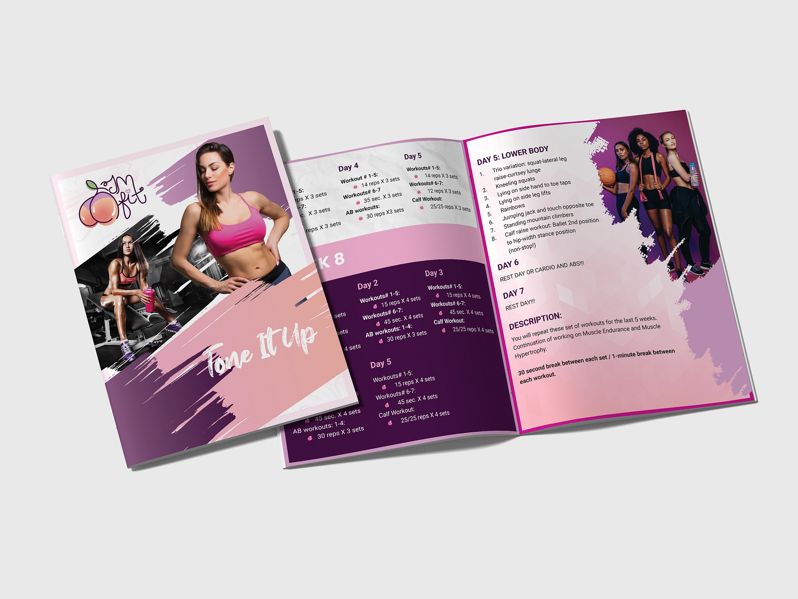10 Week Workout Plan Brochure Design by Masud Rana on Dribbble