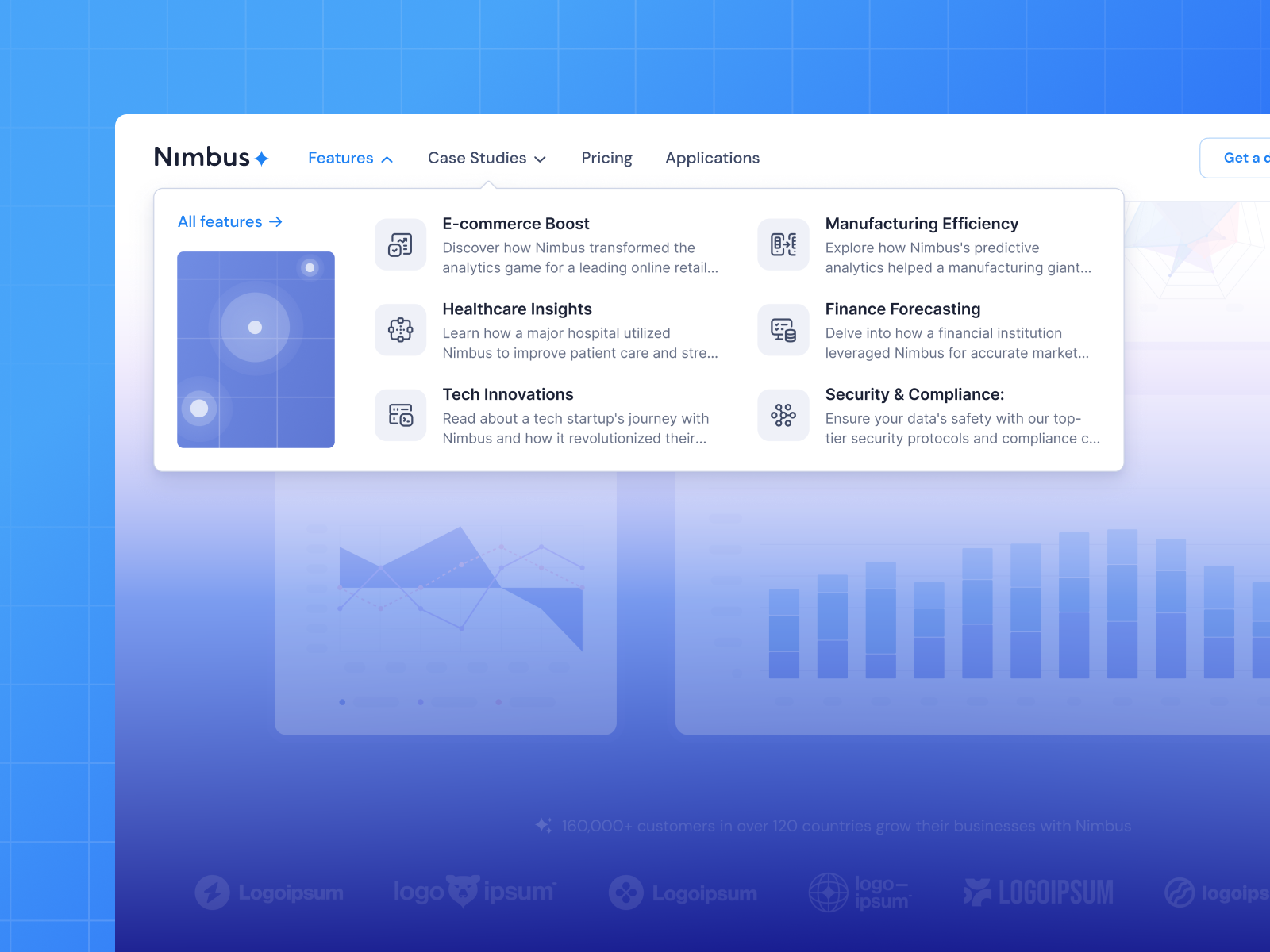 Nimbus UI - Megamenu by Khoa. JAK for Futix Lab on Dribbble