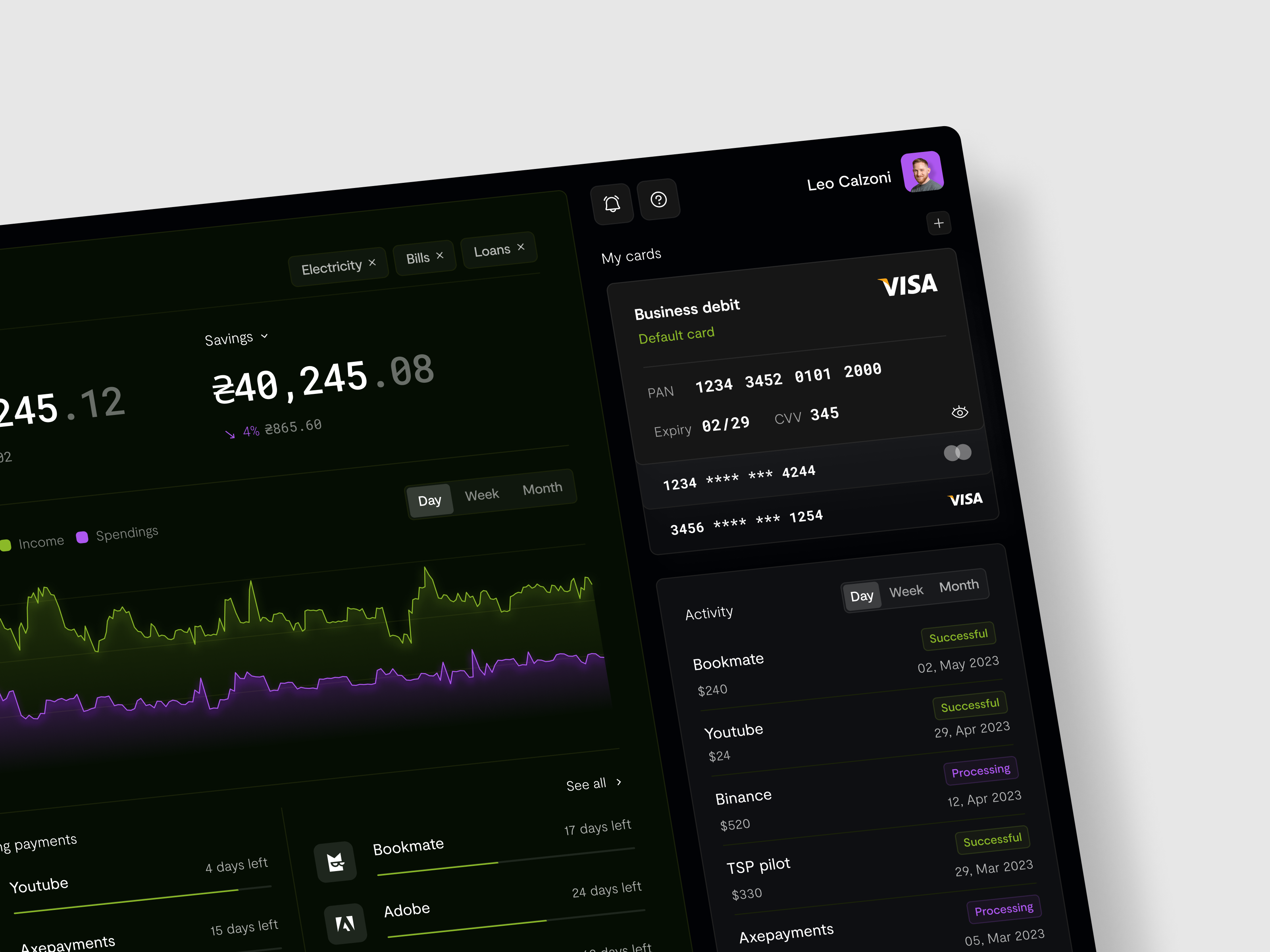 Fintech platform: app, dashboard, interface, platform by Viet Dang for ...