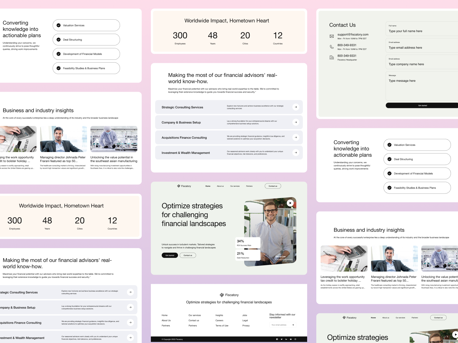 Fiscatory - Finance Consultant Company Website Design by Syahrul Falah ...