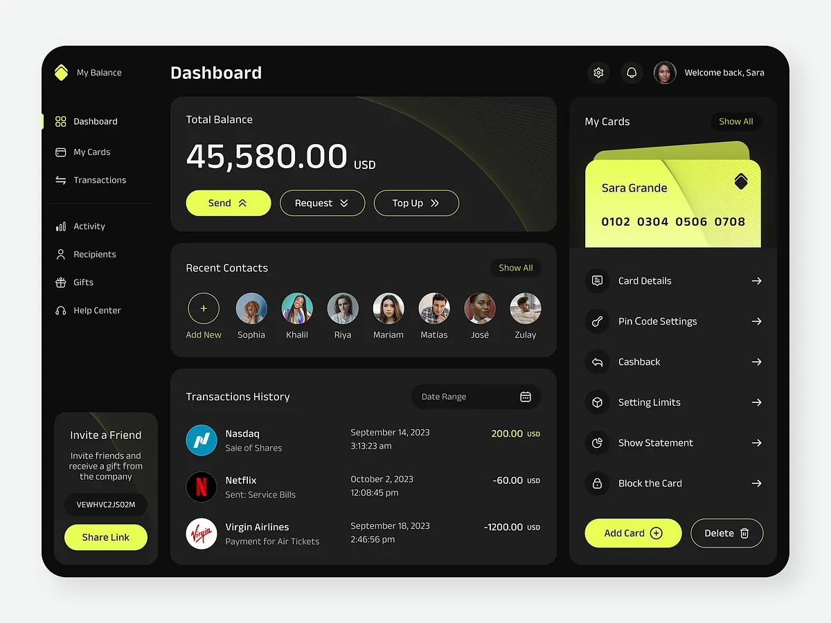 Dashboard Cards designs, themes, templates and downloadable graphic ...