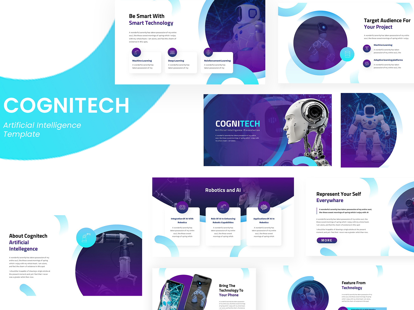 COGNITECH ARTIFICIAL INTELLIGENCE PRESENTATION TEMPLATE by 24 Studio on ...