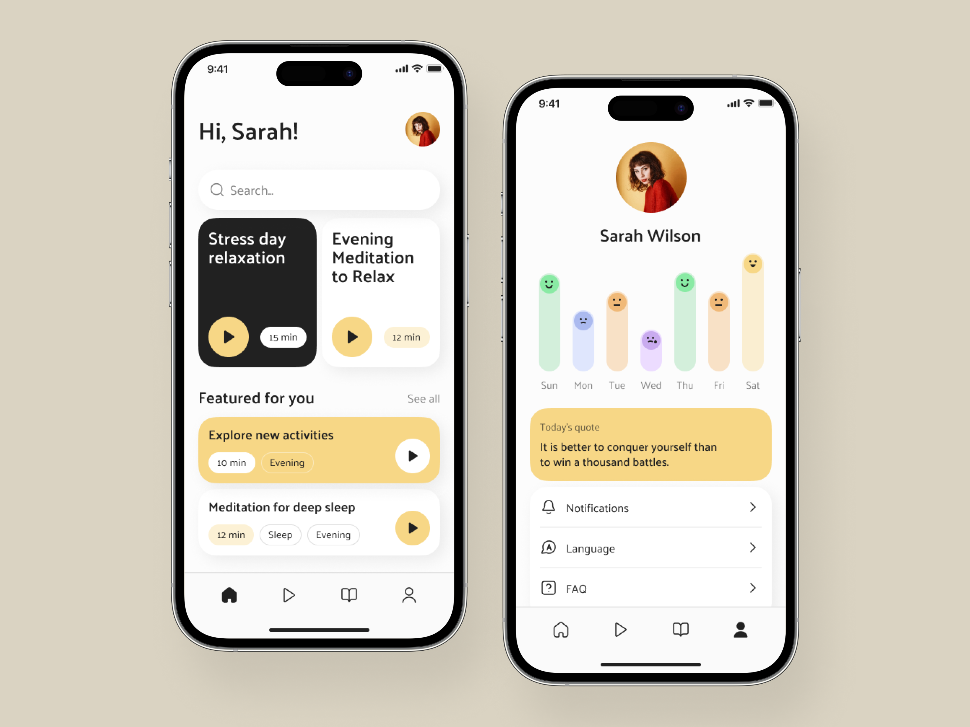 Self Care Mobile App Design By Ronas It Ui Ux Team On Dribbble