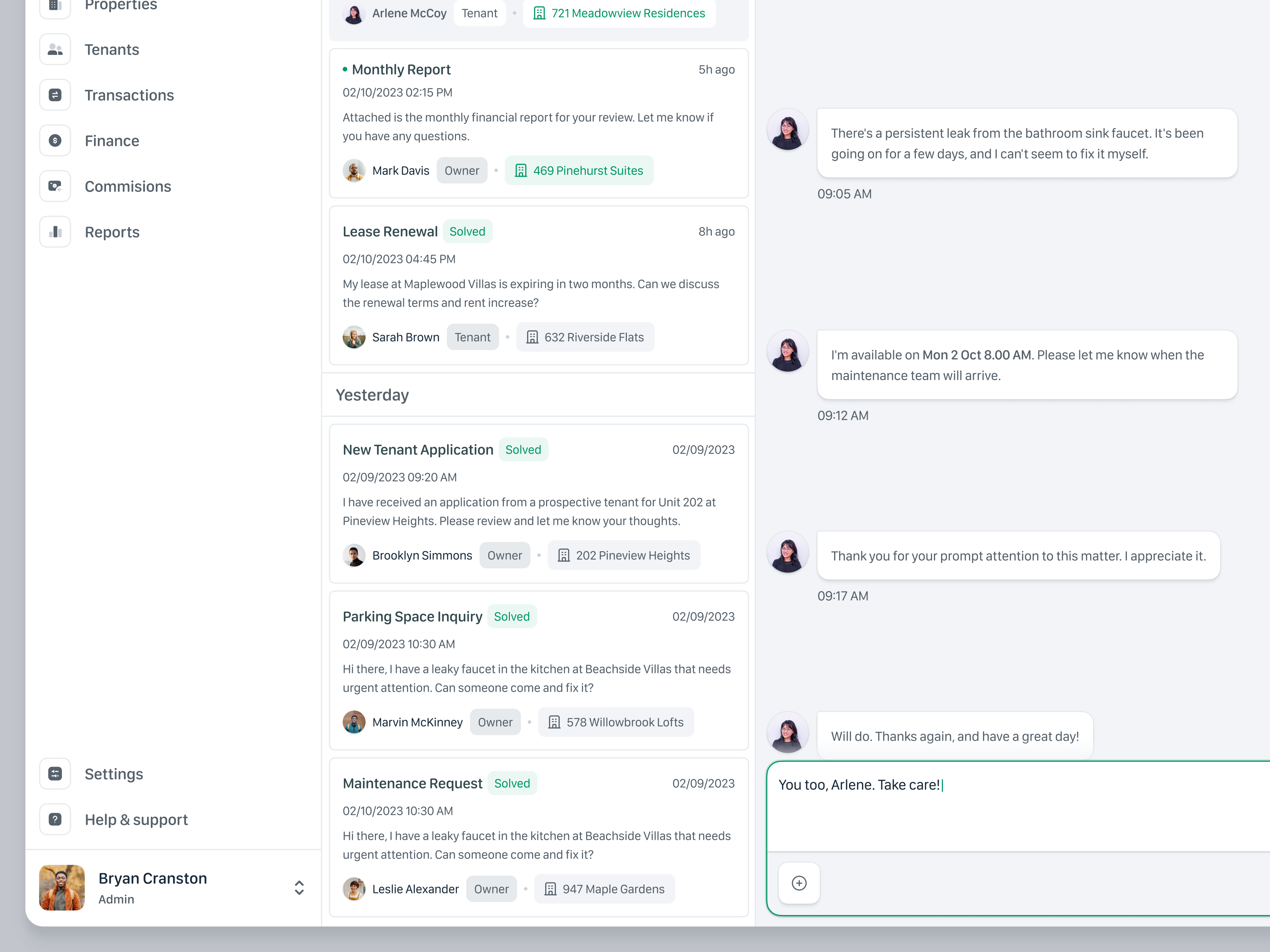 Propwise - Inbox Messaging Property Management Web App Saas by Keitoto on Dribbble