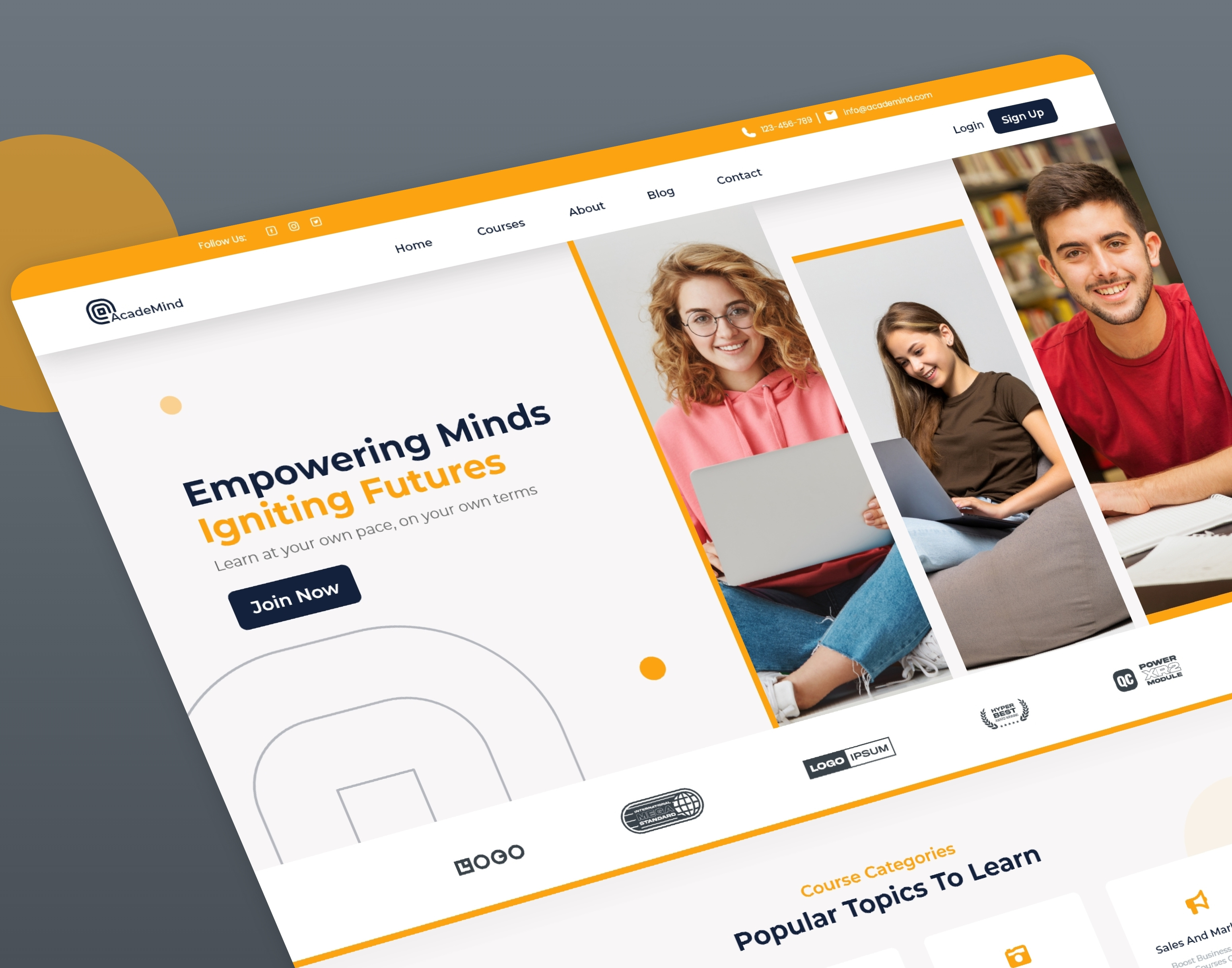 Educational Websites Design by Ali Hyder on Dribbble