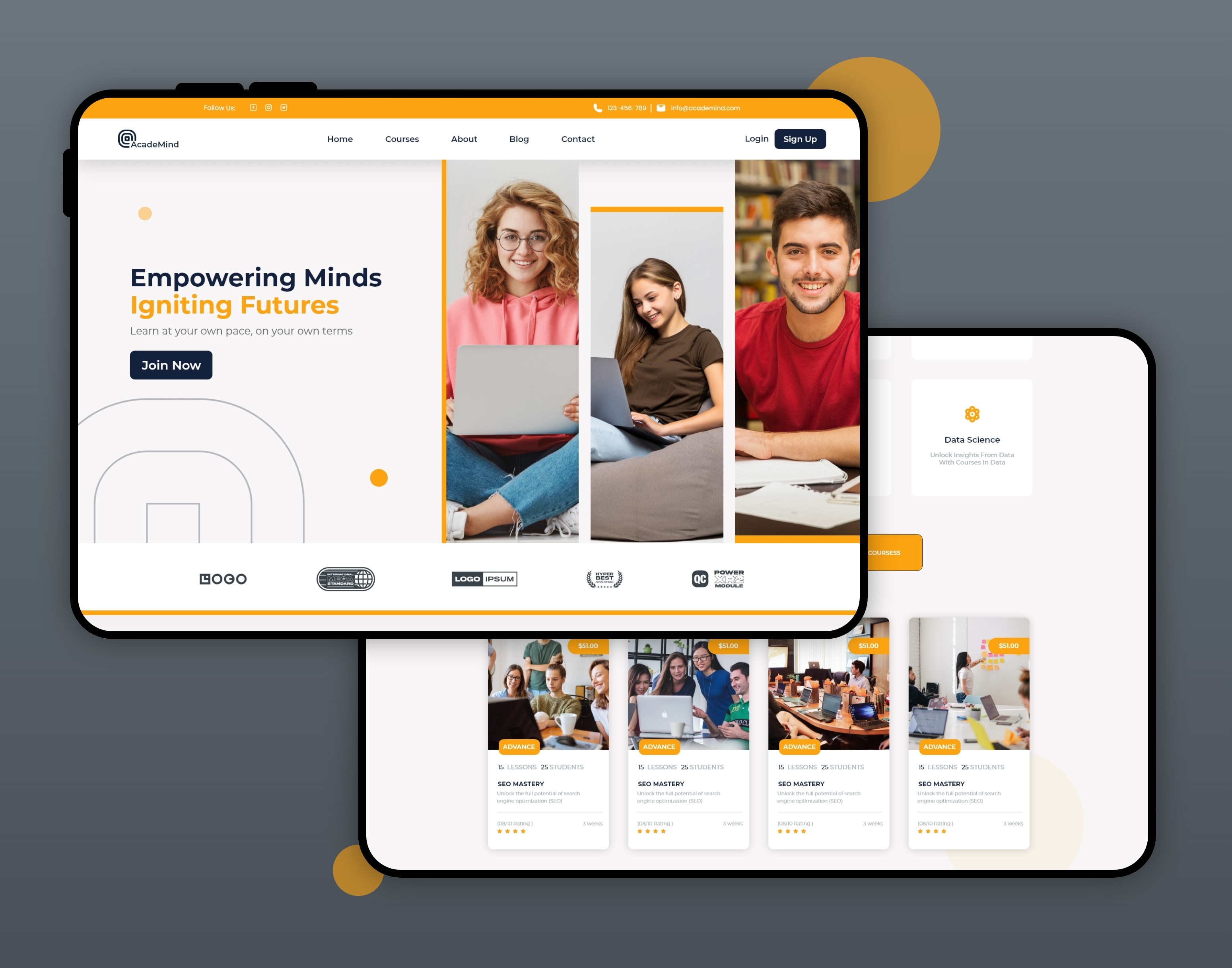Educational Websites Design by Ali Hyder on Dribbble