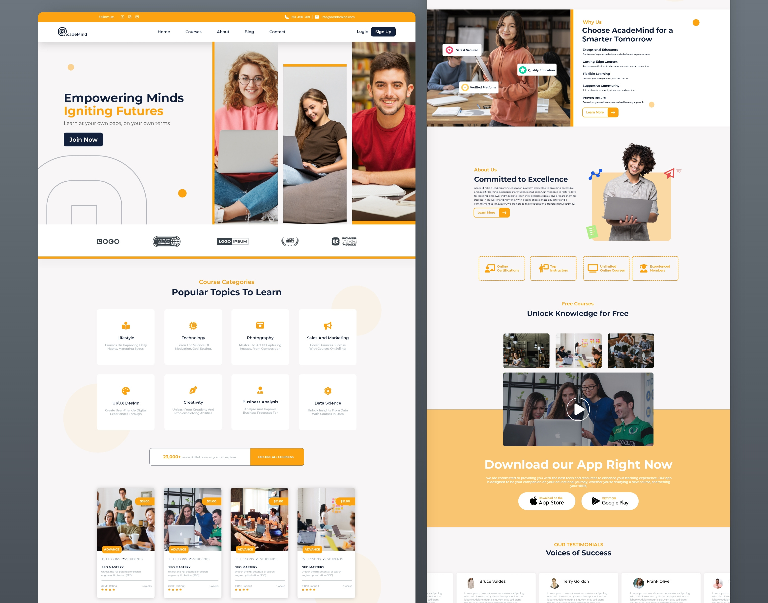 Educational Websites Design by Ali Hyder on Dribbble