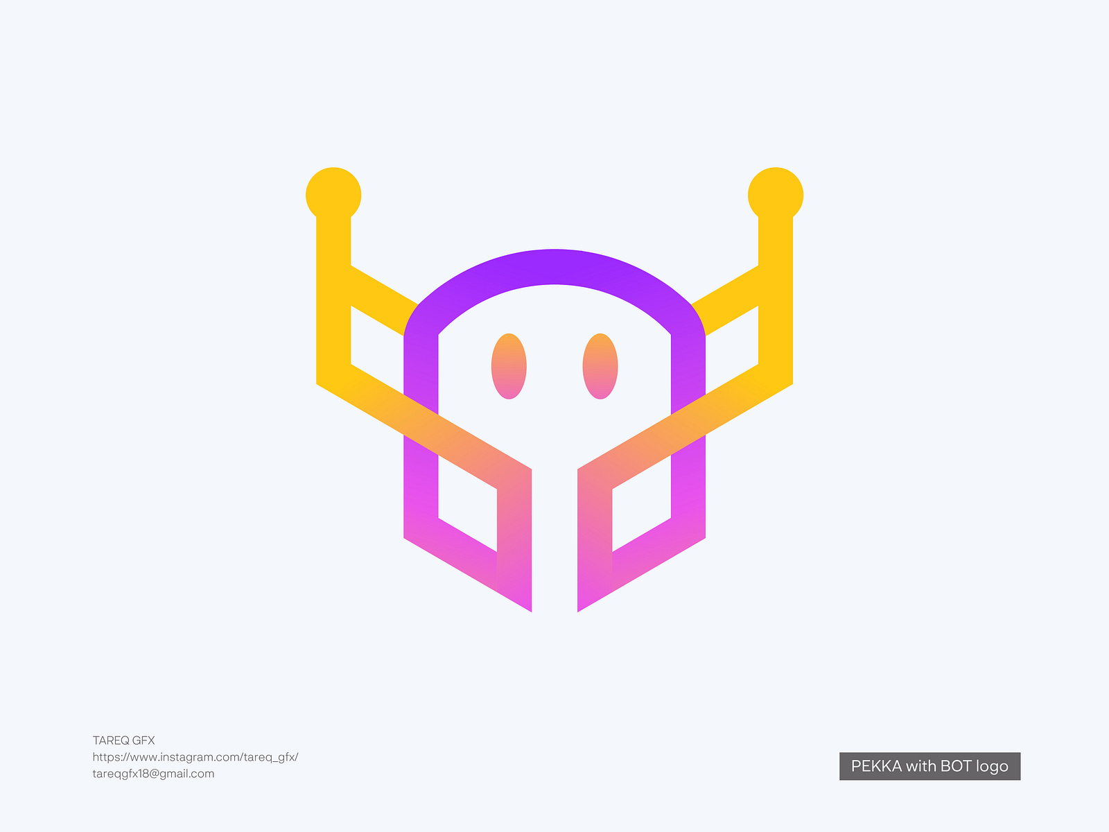 Pekka and Bot logo design by TAREQ GFX on Dribbble
