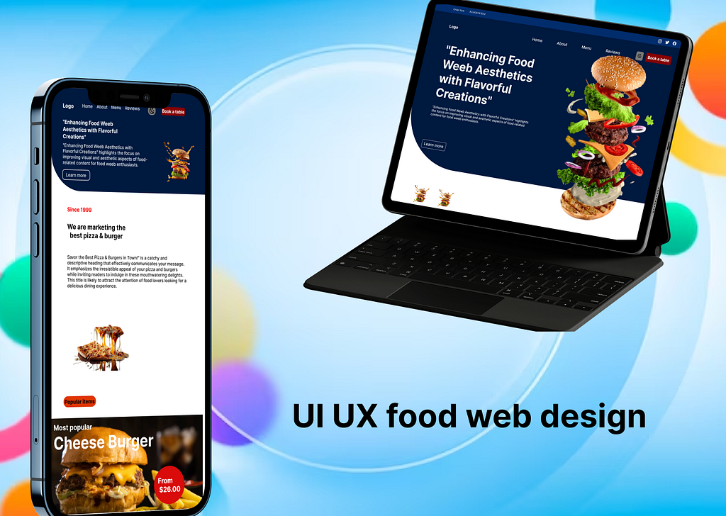 Feast Your Eyes for Fast Food Web Design by naim akbar on Dribbble