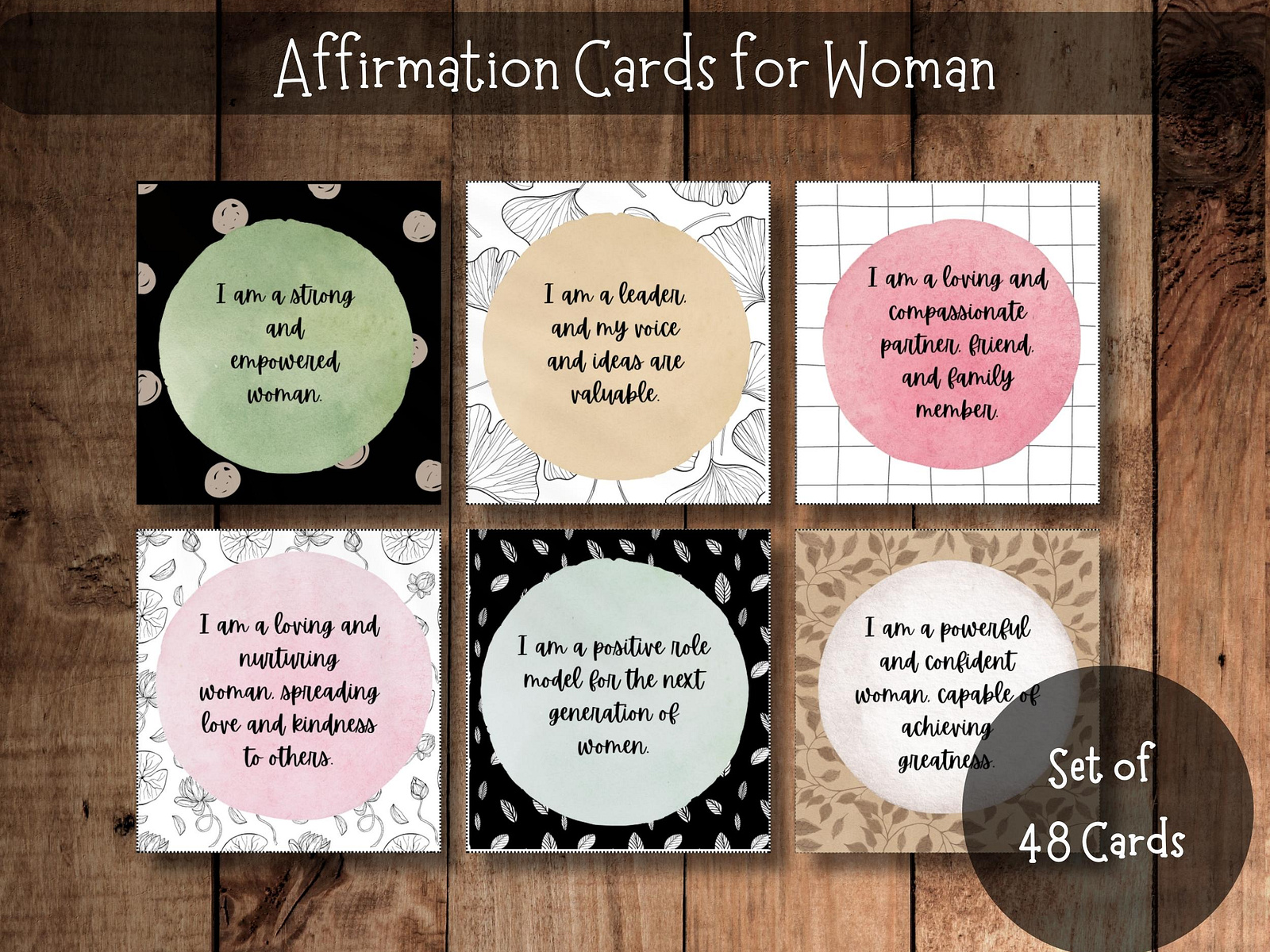 Affirmation Cards for Woman by Zuza Whitlock ( 33 on Dribbble