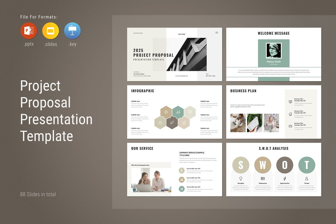 Project Proposal PowerPoint Template by Creative Slides on Dribbble