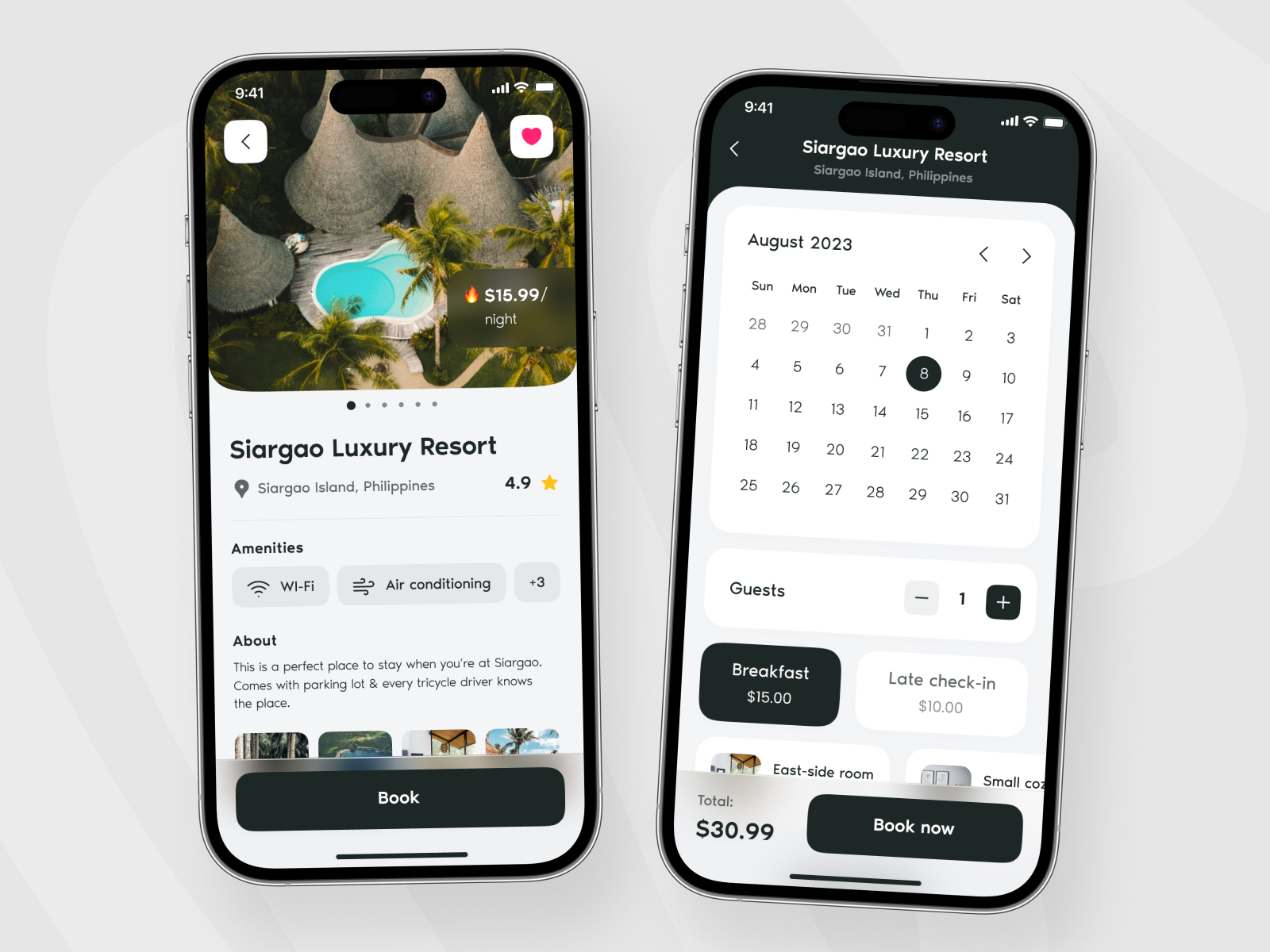 Booking Mobile App Design Concept by Ronas IT | UI/UX Team on Dribbble
